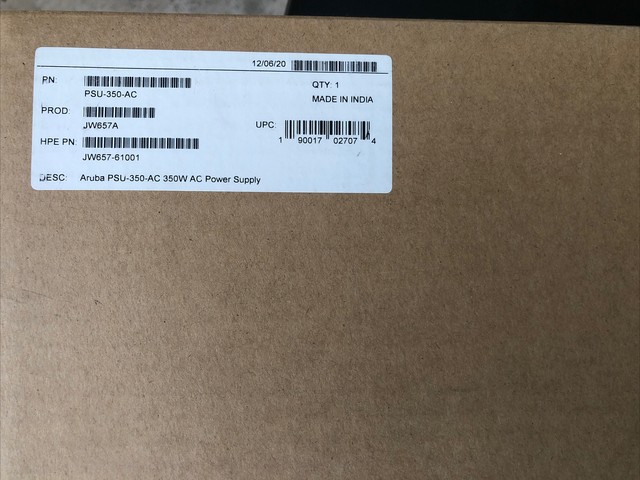 JW657A HPE Aruba Psu-350-ac 350w AC Power Supply for sale online | eBay