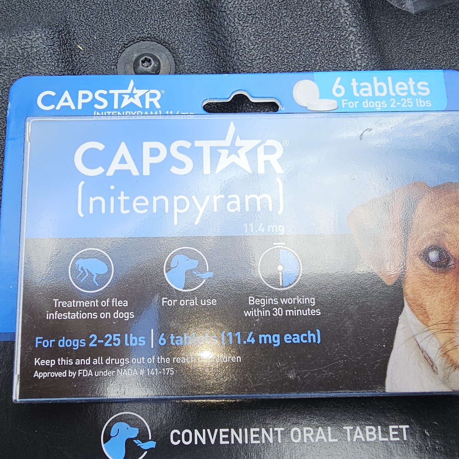 Capstar Nitenpyram 6 Tablets For Dogs 2-25lbs | eBay