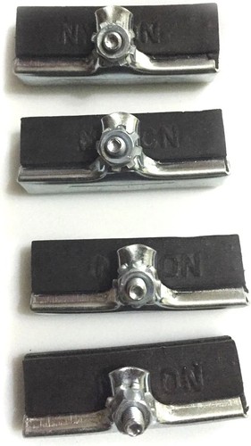 4 x Rod Brake Blocks Pads Angle Sided Vintage Raleigh Rodster Bike ...