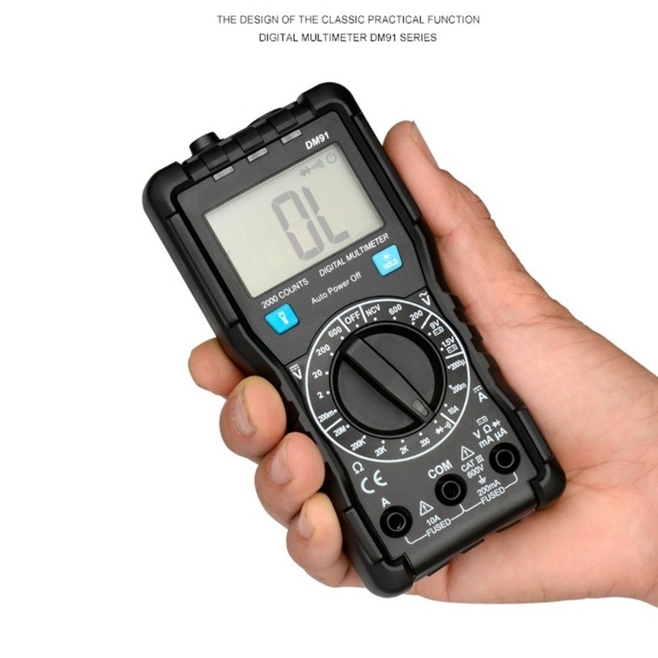 Digital Multimeter with 600V AC/DC Voltage Range for Wide Application ...