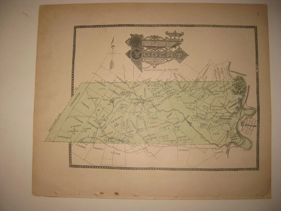 Cambria County Pa Township Map
