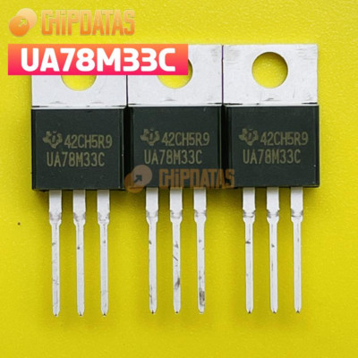 10PCS New UA78M33C UA78M33CKCS IC REG LDO 3.3V .5A TO220-3 78M33 ...