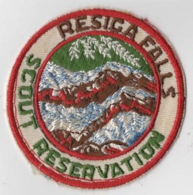 Resica Falls Scout Reservation BSA Patch RED Bdr. [CA4477] | eBay