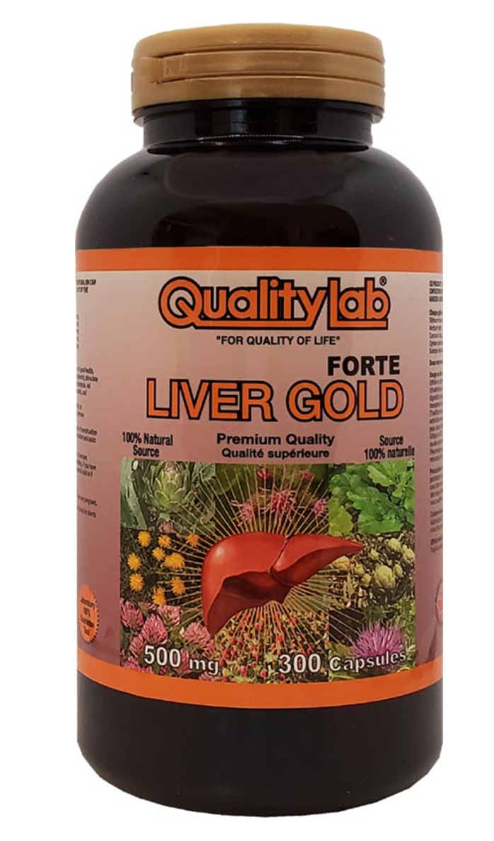Liver Gold Forte 300 Capsules Quality Lab LIVER DETOXIFICATION 100% ...