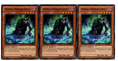Yugioh- 3X Umbral Horror Ghoul - Common - 1st Edition - JOTL-EN012 ...