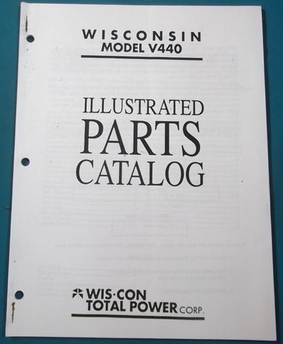 WISCONSIN V440 ENGINE PARTS MANUAL BOOK CATALOG | eBay