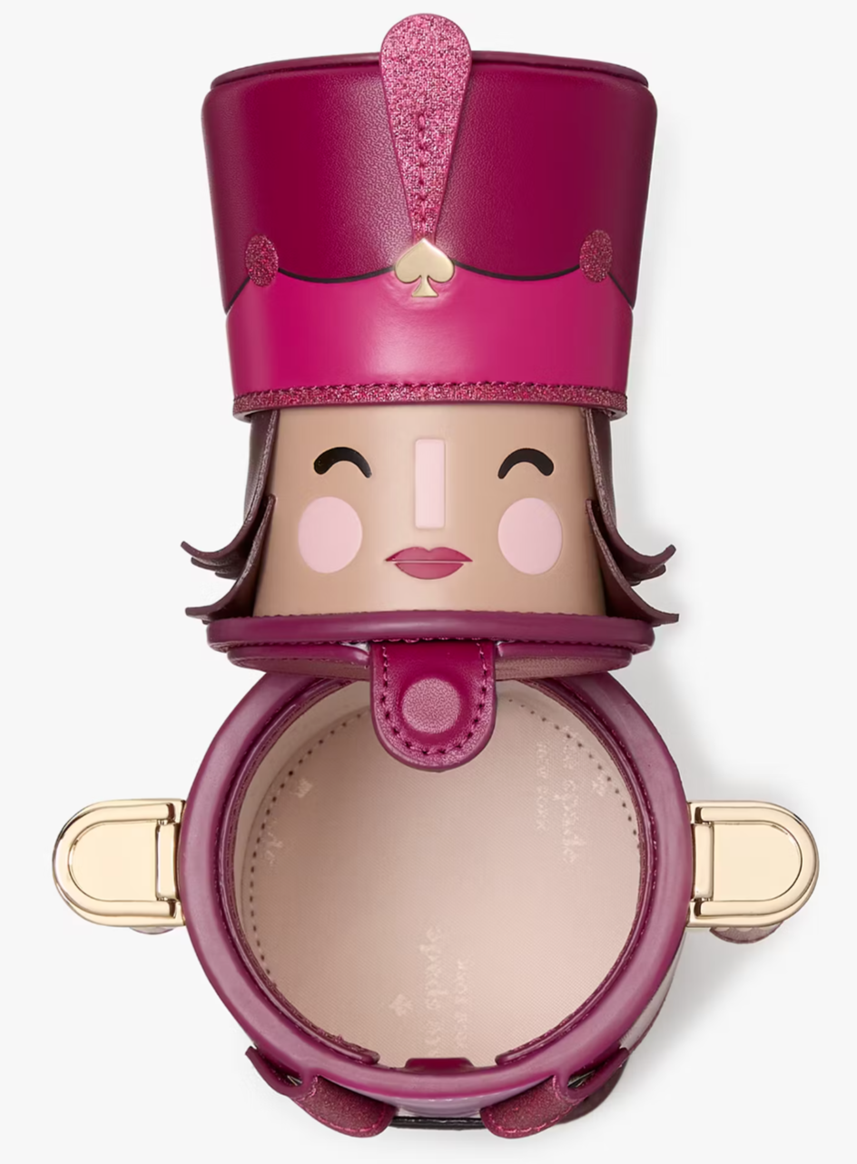 Kate Spade 3D Nutcracker Burgundy Leather Crossbody Bag KJ074 NWT ...