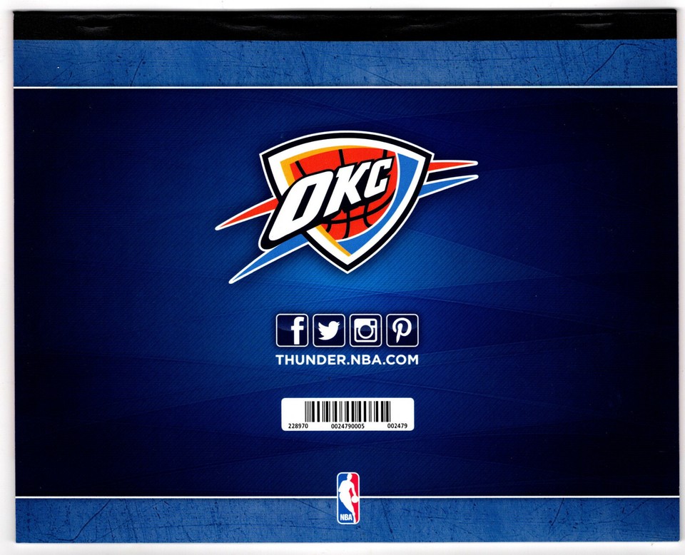 2014/2015 OKLAHOMA CITY THUNDER Basketball Season Ticket Set Book ...