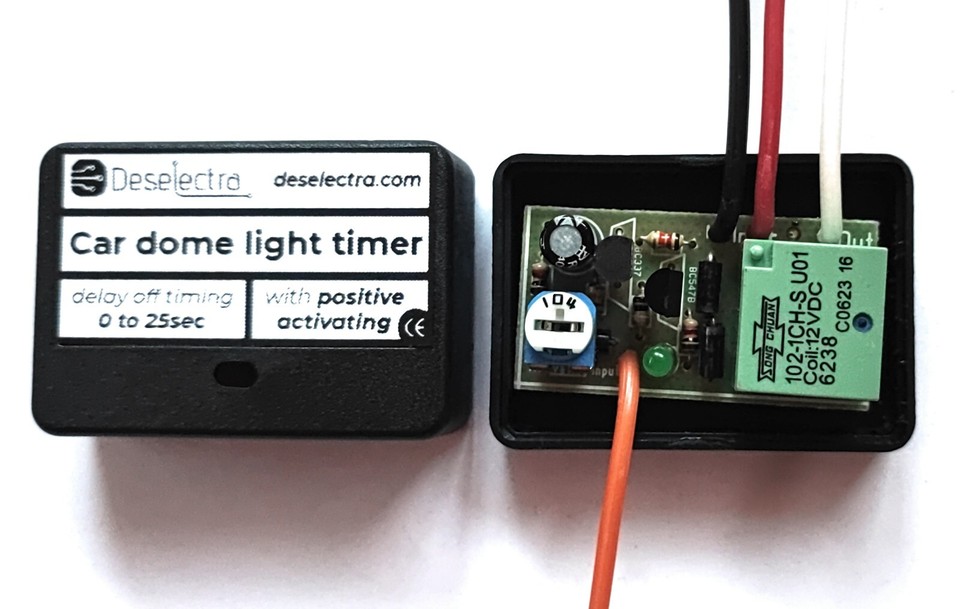 Positive switching car dome interior light delay switch timer 1 to ...