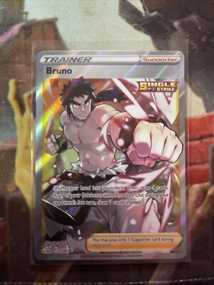 BRUNO TRAINER Pokemon TCG - Battle Styles - Full Art 158/163 PACK FRESH ...
