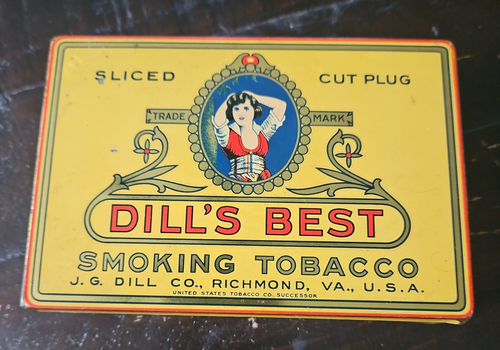 Vintage Dill's Best cigarette tobacco tin - Retro cigarette box - Dills ...