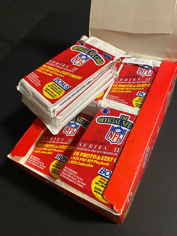 1989 ProSet Football Series 2 Wax Box 36 Sealed Packs Barry Sanders ...