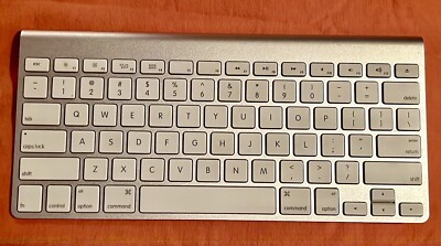 Apple Wireless Bluetooth Keyboard Model A1314 Mac Aluminium Silver ...