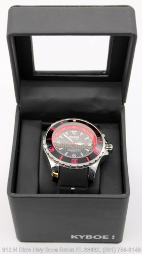 KYBOE! Giant Mariner 48mm Blk/Red, "Diamond" 12hr Mark 10 ATM WR, Men's ...