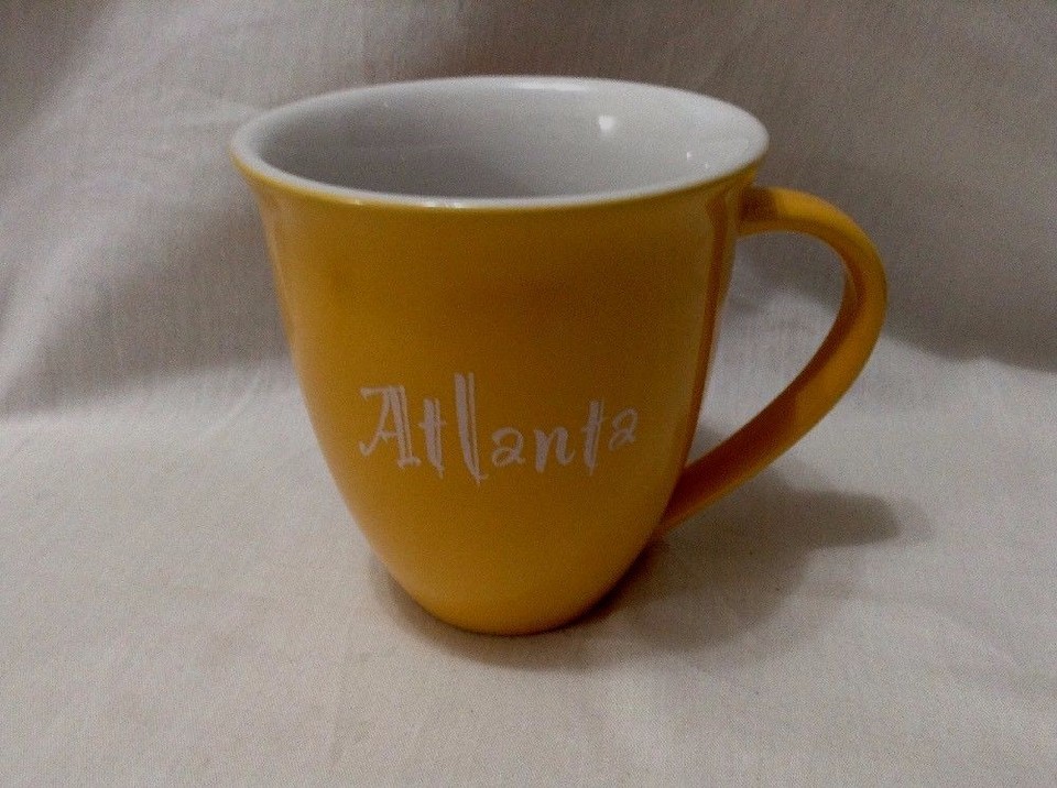Atlanta Mustard Yellow 16 Oz Large Tall Ceramic Coffee Mug | eBay