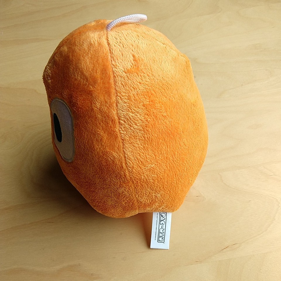 MS. PAC MAN ORANGE GHOST Clyde Pacman Stuffed Bandai Namco Plush Toy 5 ...