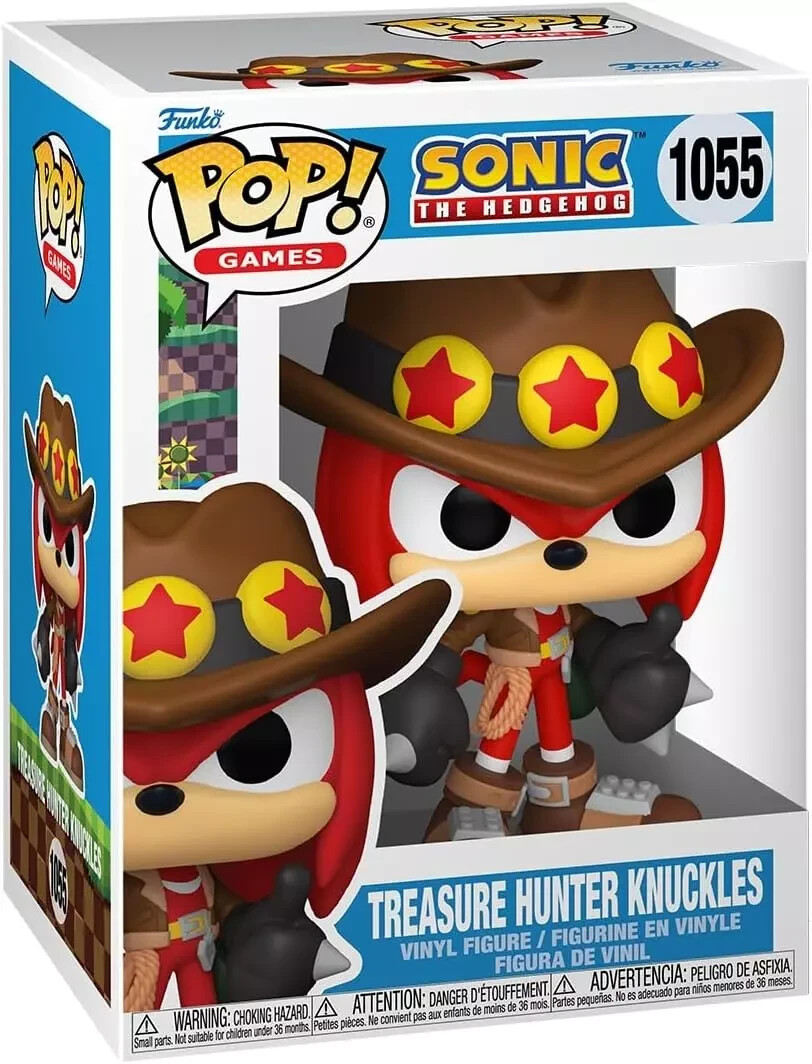 Funko Pop! Sonic the Hedgehog (SET of 2) Rouge #1057 & Knuckles #1055 ...