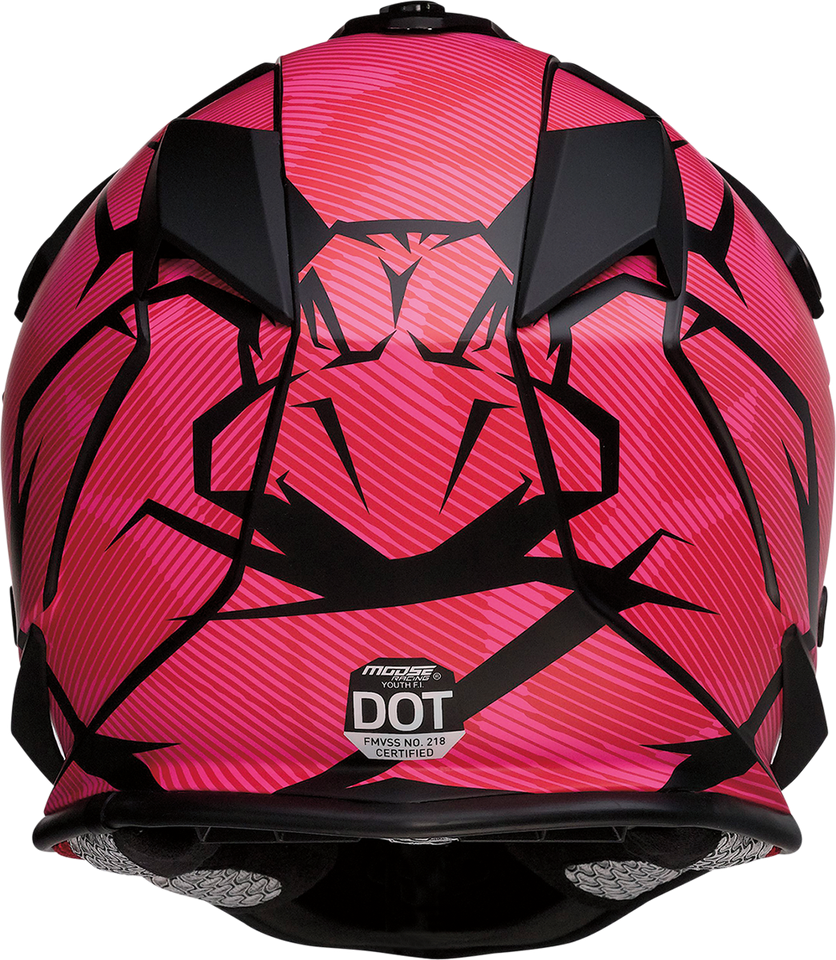 Moose Racing Youth F.I. Agroid MIPS Offroad Helmet Pink/Red | eBay