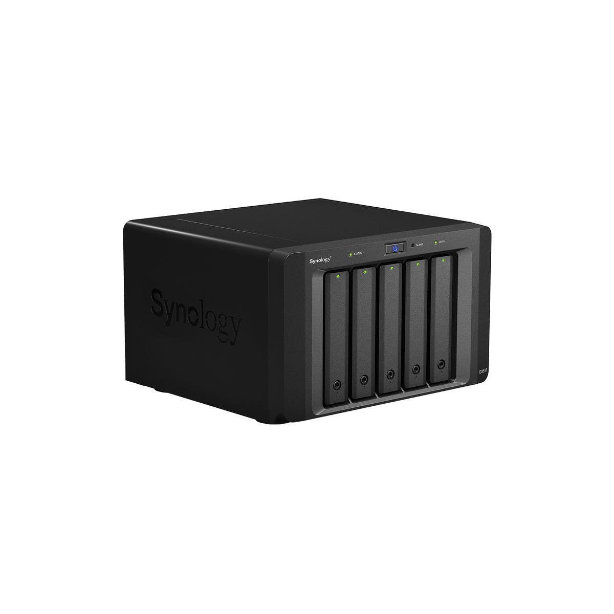 Synology DX517 5-Bay Expansion Unit, 3.5"/2.5" Drive Bays, Diskless ...
