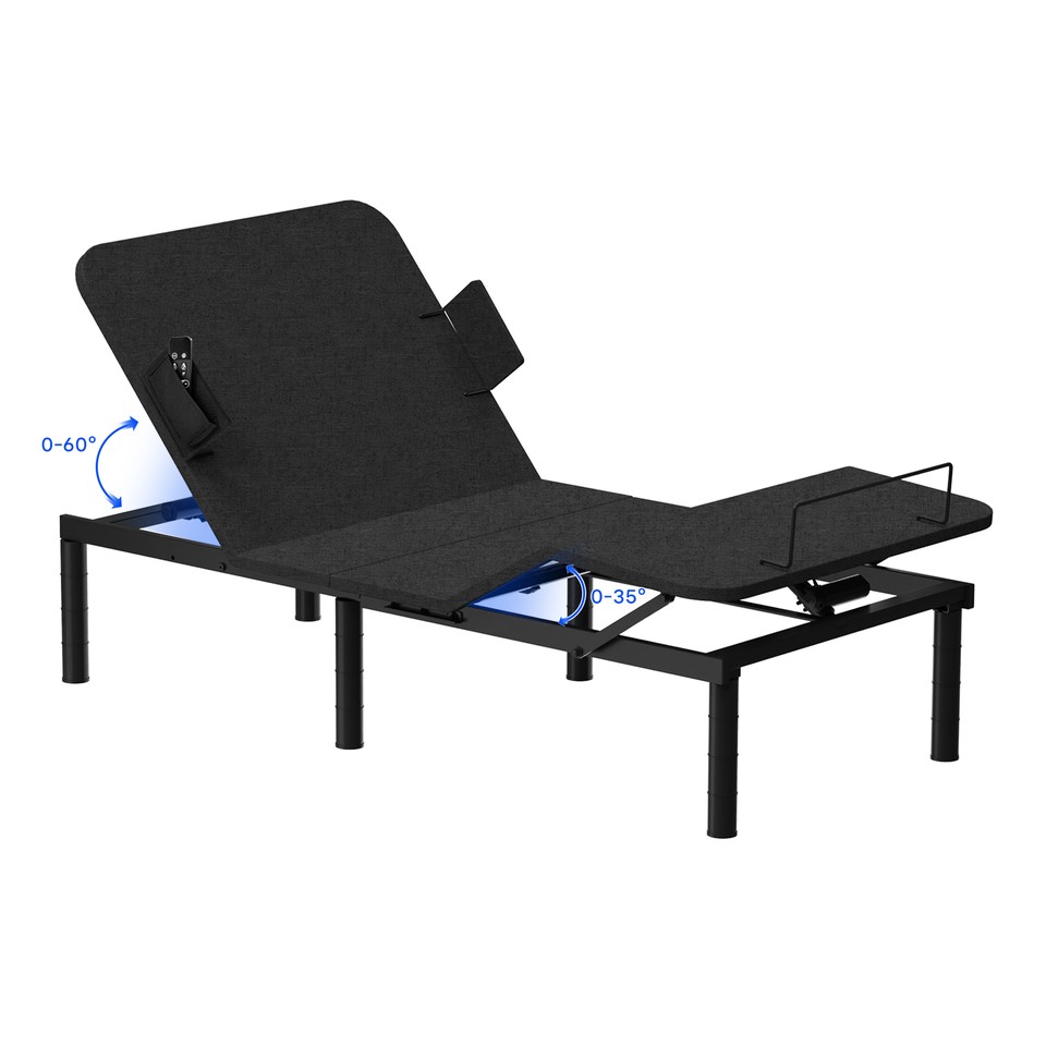 FLEXISPOT Zero Gravity Electric Adjustable Bed Frame, Zero Clearance ...