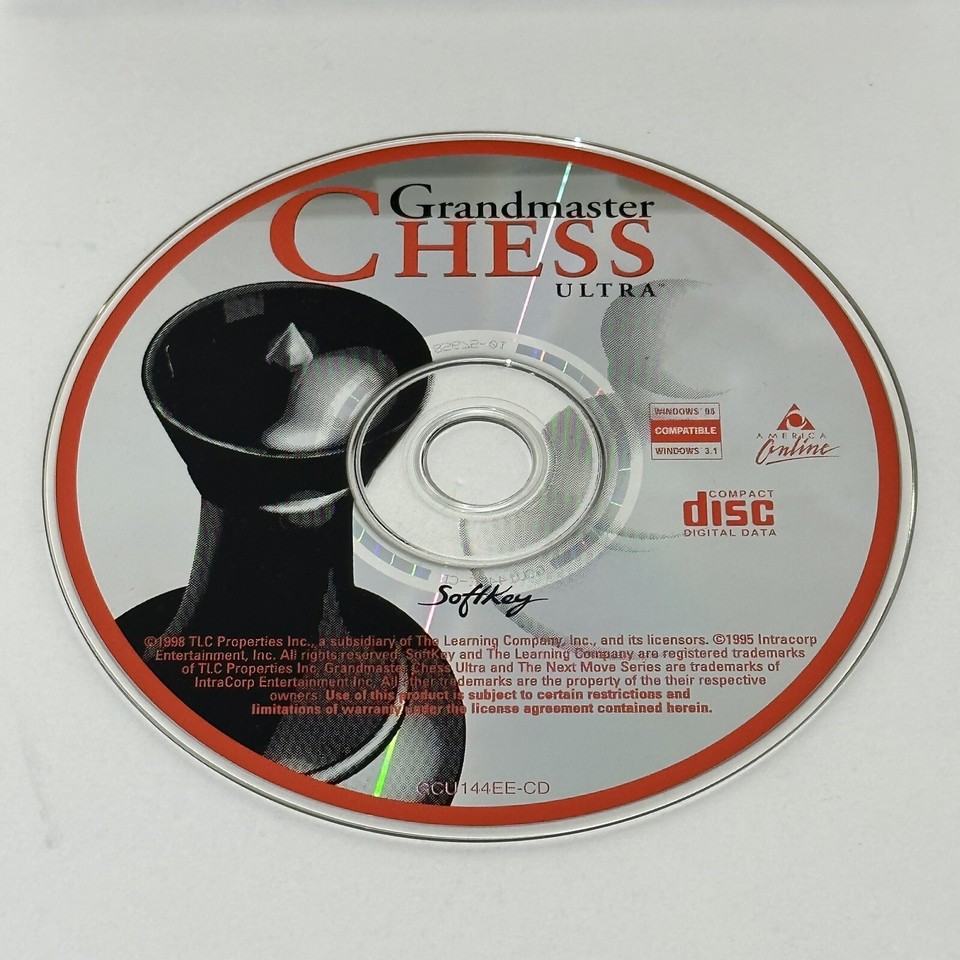Softkey Grandmaster CHESS Ultra PC Game For Windows 3.1 and Windows 95 ...