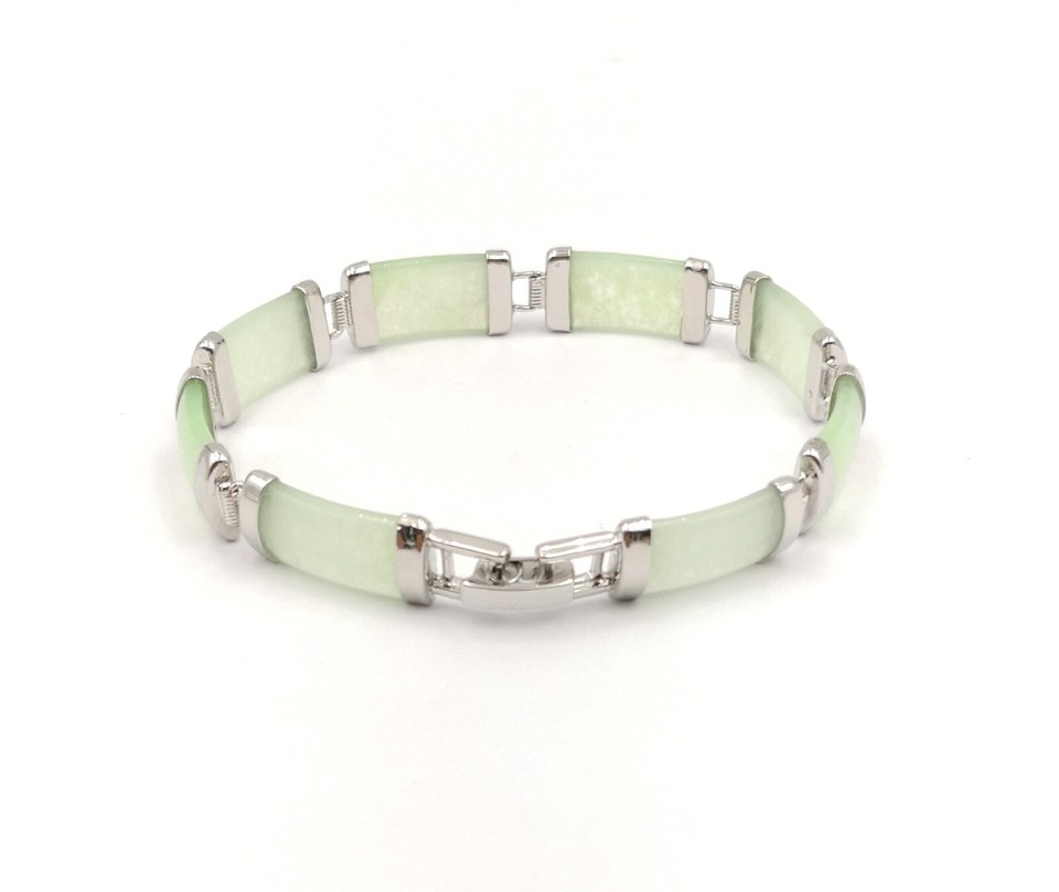 Yellow Multicolor Green Purple Jade Agate Shell 18KGP Snap Clasp Bangle ...