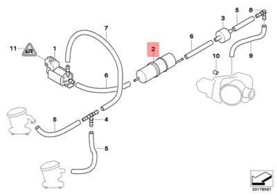 Genuine BMW E34 E38 E39 E53 Estate Vacuum Control Container OEM ...