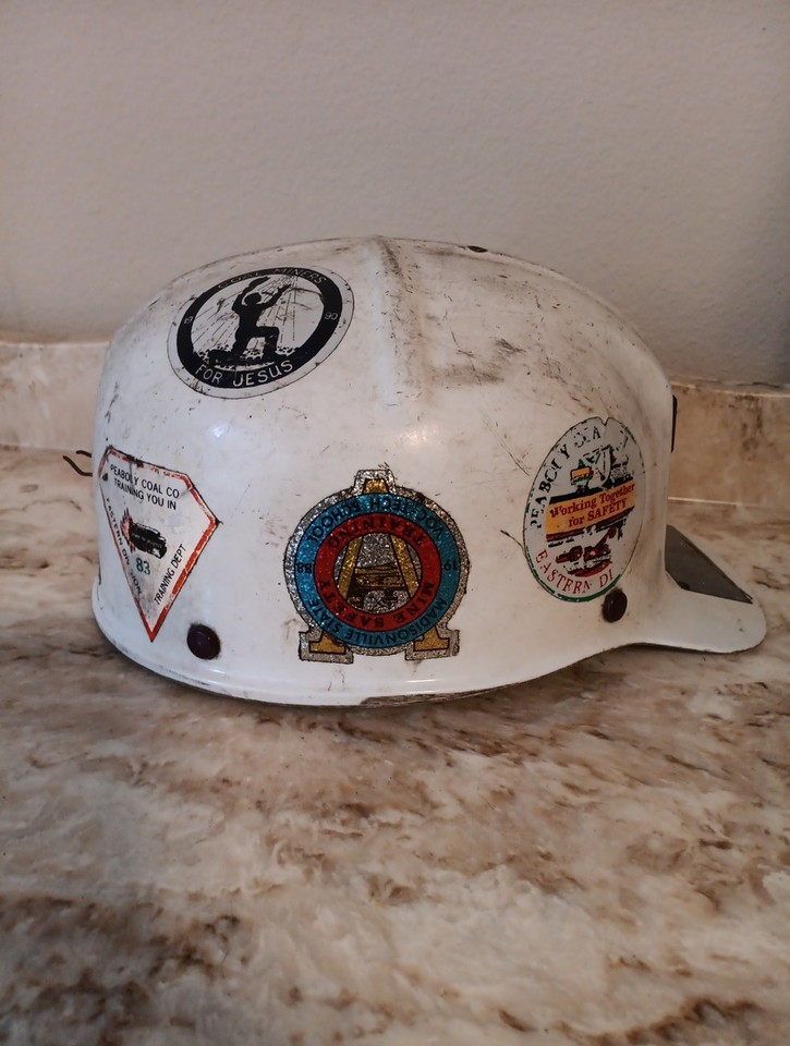 Vintage MSA Comfo Cap Coal Miners Helmet Low Vein Hard Hat White | eBay