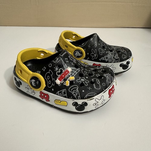 Disney Parks Mickey Mouse Light Up Crocs Clogs Child Size C8 Boy Girl ...
