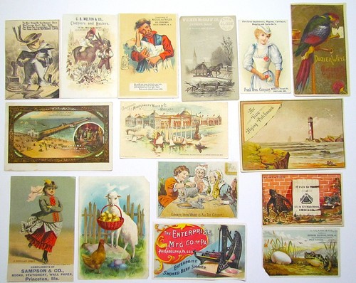 COLLECTION OF 15 VICTORIAN TRADE CARDS | eBay