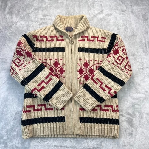 VTG Pendleton Wool The Dude Big Lebowski Cardigan Sweater Mens XL ...