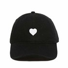 Heart Baseball Cap Embroidered Cotton Adjustable Dad Hat | eBay