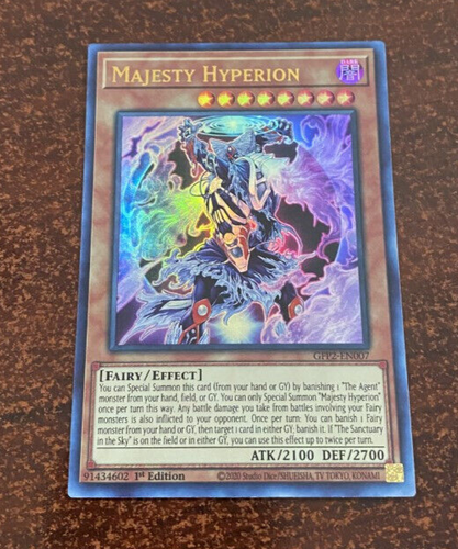 Yugioh! GFP2-EN007 MAJESTY HYPERION Ultra Rare 🔥 Ghosts From The Past 2 ...