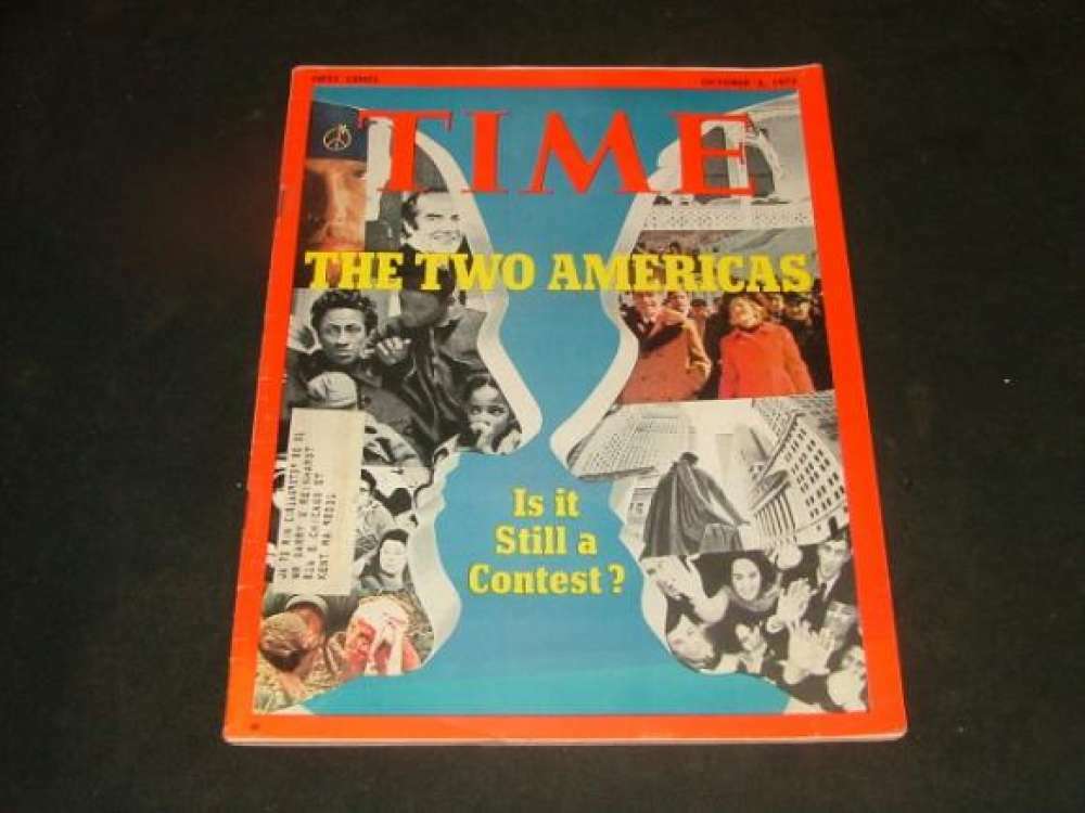 Time October 2 1972 The Two Americas: Still A Contest? ID:4746 | eBay