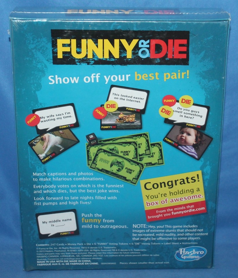Funny or Die The Hilarious Caption Game by Hasbro (2013) | eBay