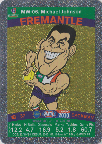 2010 TEAMCOACH MAGIC WILDCARD of MICHAEL JOHNSON | eBay