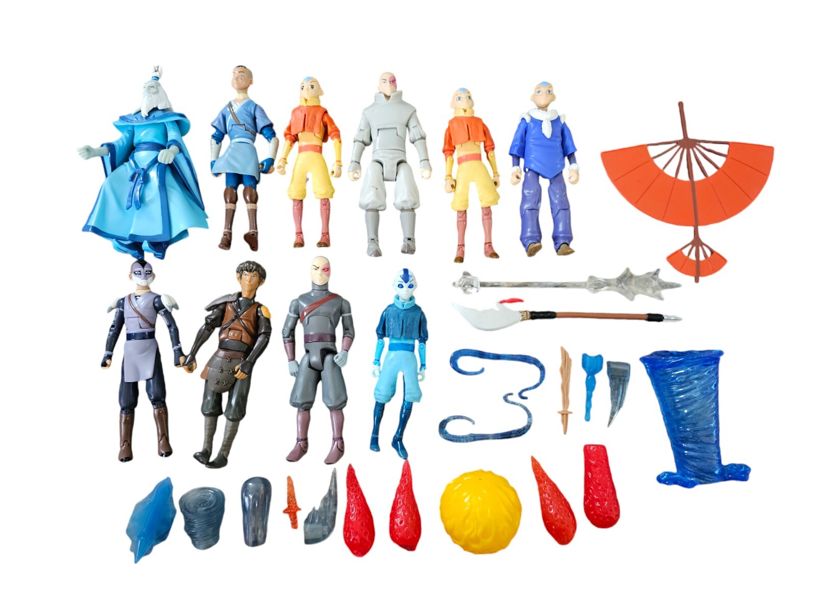 Avatar The Last Airbender 5" 10 Figure Lot Aang Zuko Sokka Jet Roku 63 ...