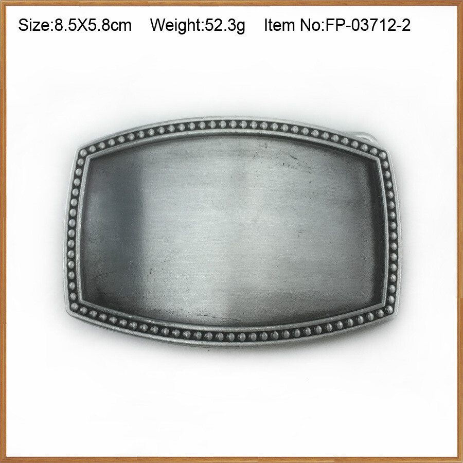 Tin Mens Alloy Belt Buckle Western Rectangle Blank Belt Buckles for 4cm ...