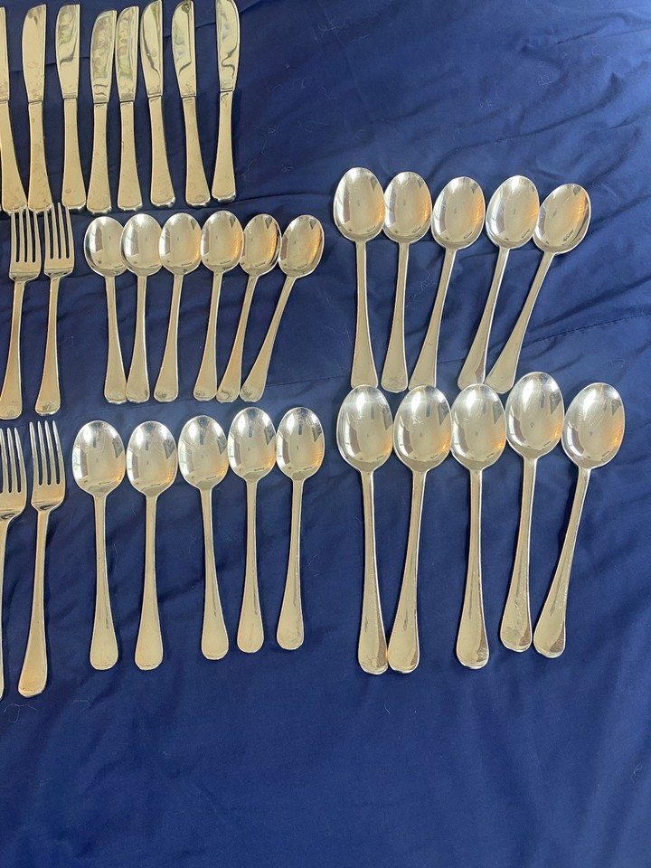 GODINGER flatware set Silverware Cutlery 58 PC W/tray | eBay