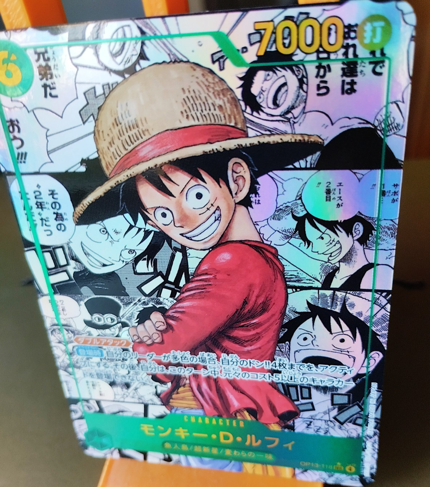 Monkey D. Luffy OP13-118 Secret Manga Rare #118 OP One Piece TCG Near ...