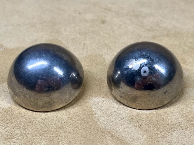 Vintage Norma Jean Silver Tone Half Sphere Clip-On Earrings--1 inch | eBay