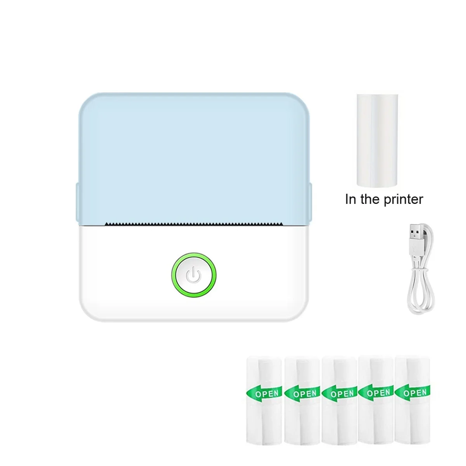 Mini Portable Thermal Printer Wireless Printer with Bluetooth ...