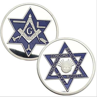 Mason Masonic Freemason Freemasonry Third Eye Collectible Coin Silver ...