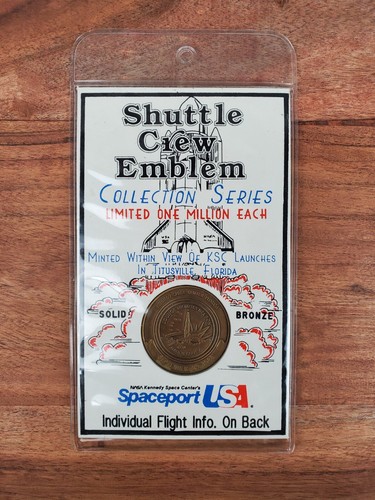 VTG 1988 Discovery Space Shuttle Crew Emblem Collection Series Bronze ...