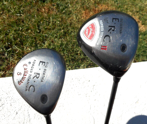 CALLAWAY ERC II 10* Driver & 5 Wood Regular Flex Graphite - NICE! | eBay