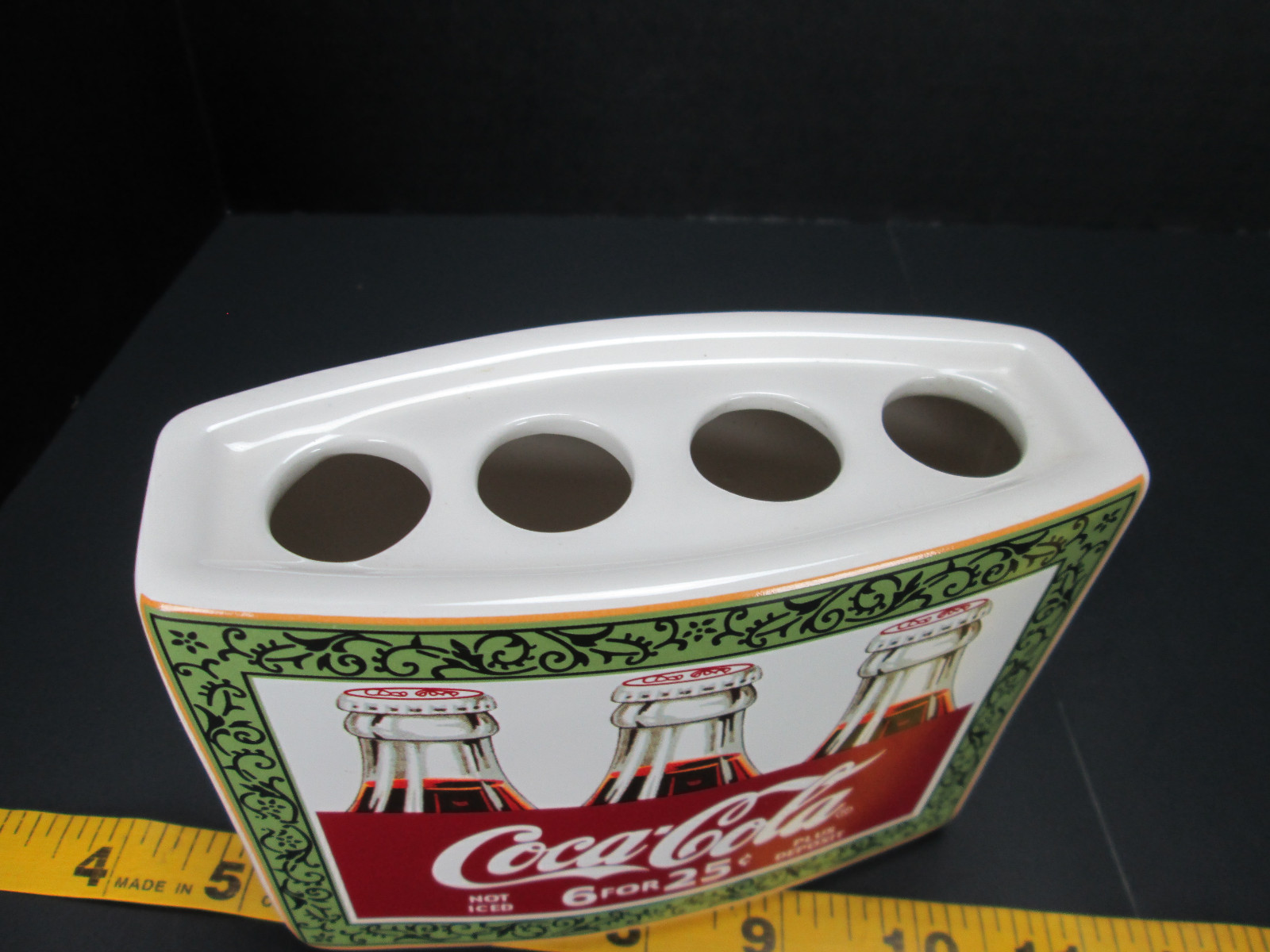 Coca Cola Toothbrush Holder Ceramic Red/White/Green Coke Retro Shabby ...