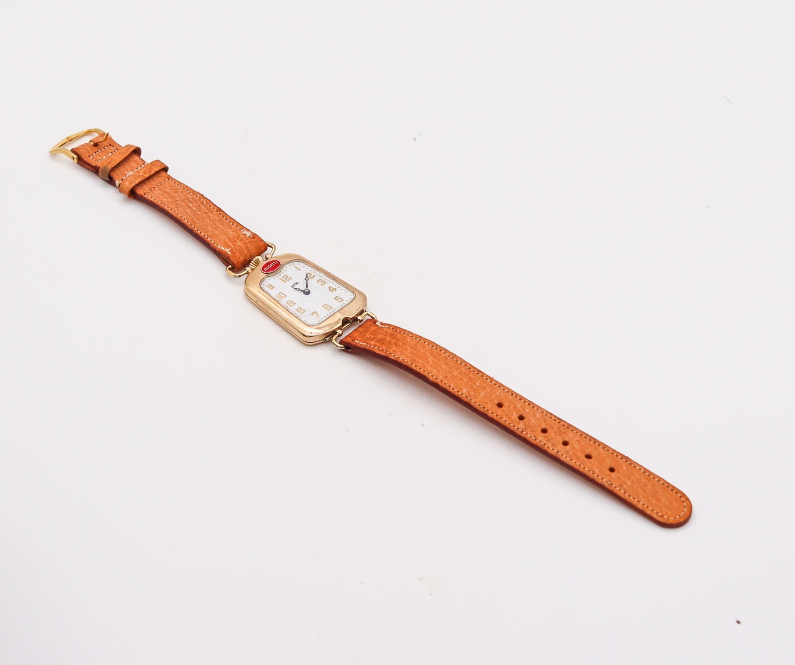 Bugatti By Mido 1930 Art Deco Radiator Shape Enamel Wrist Watch In 14Kt ...