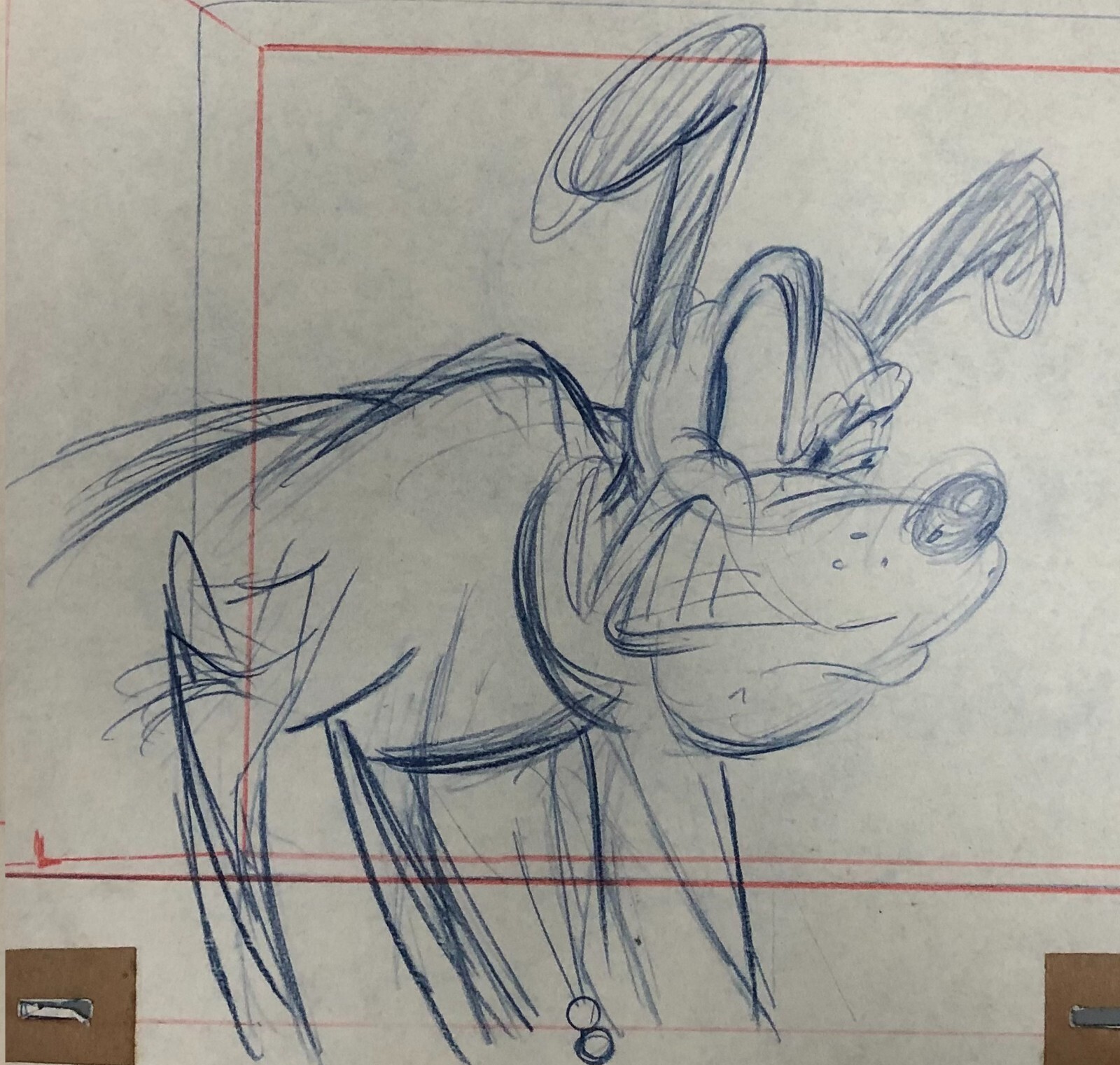 1 of a kind rare Disney animation cell “The Sleep Walker”, Pluto, 1942 ...