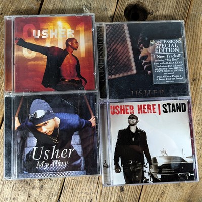 Usher CD Album Bundle x4: 8701, My Way, Confessions, Here I Stand ...