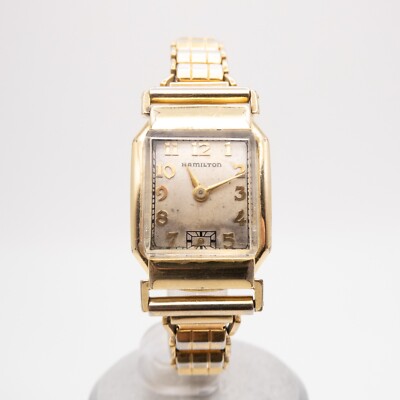 Scarce Vintage Hamilton Elliott Caliber 980 17-Jewel 14K Gold Filled ...